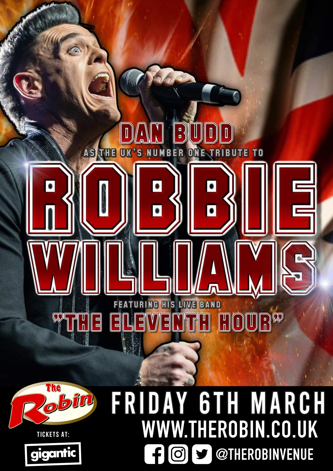 Dan Budd as Robbie Williams – The Robin